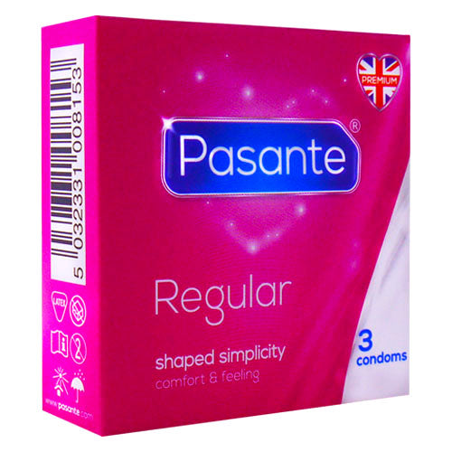 Pasante Regular Condoms Box 3 ️ World Condoms – WorldCondoms
