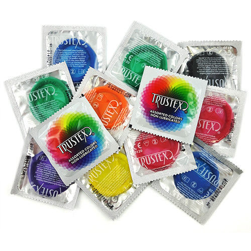 Trustex Assorted Colors Non-lubricated condoms ️ WorldCondoms